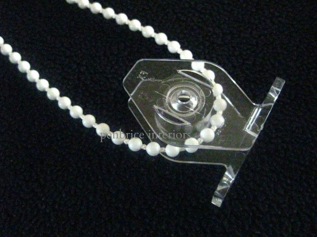 Clear blind cord guide Two part child safety clip for beaded roller ...